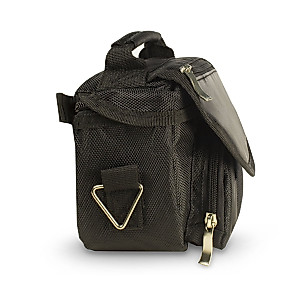 Orzly® Travel & Storage Bag for Nintendo NES Classic Edition (New 2016 Model Mini Version of NES Console) - Fits Console + Cable + 2 Controllers - Includes Shoulder Strap + Carry Handle - Black