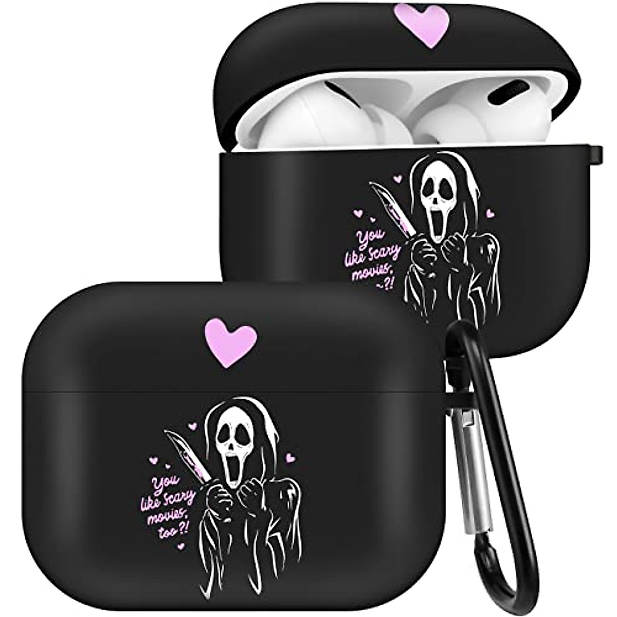 Ulirath for AirPod Pro 2019 /Pro 2 Case 2022 Skull Unique Design Cases Scary Cute for AirPods Air Pods Pro 2nd Design Skeleton Cover Cases Skin for Boys Girls Kids Skull