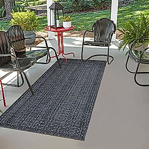 Seavish Laundry Room Mat Washable Rug 3'x5' Dark Grey Braided Rugs Farmhouse Clearance Bohemian Decor Bedroom Indoor Outdoor Carpet for Entryway Kitchen Living Room
