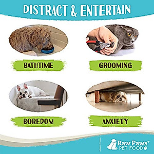Raw Paws Lick Pad Mat Bowl for Dogs & Cat - Distraction Mat for Dogs with Suction - Lick Bowl for Dogs Large to Puppies - Interactive Cat Licking Mat - Dog Mat for Anxiety - Dog Bowl Licking Mat