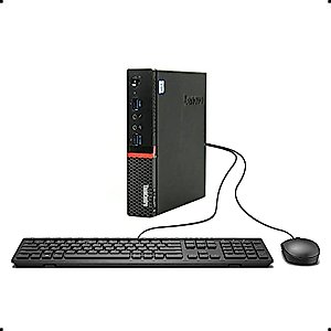 lenovo ThinkCentre M900 Tiny Desktop Micro Tower PC (Intel Core i5-6500T, 8 GB Ram, 256 GB SSD, USB 3.0, WiFi) Windows 10 Pro (Renewed)