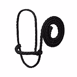 Weaver Livestock Poly Rope Sheep Halter, Modern Style Braid Sheep and Goat Rope Halter, Adjustable Lamb Halter Lead, Livestock Sheep Showing Supplies