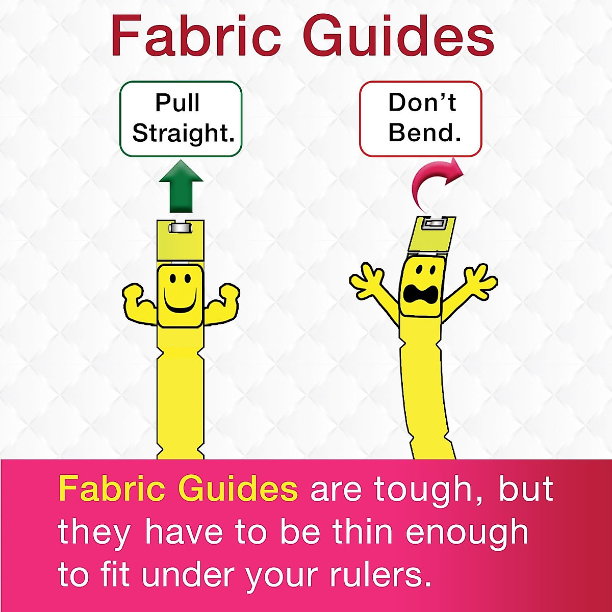 Guidelines4quilting Quilt Ruler Upgrade Kit, Clear