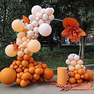 Beaumode Little Pumpkin Balloon Arch Garland Kit for Little Pumpkin Baby Shower Birthday Thanksgaving Fall In Love Bridal Shower Fall themed Rustic Boho Orange Party decorations (Orange Blush)