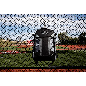 Rawlings | R200G Backpack Equipment Bag | Youth Baseball & Softball | Grey