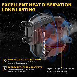 Z-OFFROAD Yellow LED Fog Lights Assembly with Clear Lens for Tacoma 2016-2022 4Runner / Tundra 2014-2019 Camry 2007-2014 Amber Golden Yellow Bumper Driving Lamps Replacement