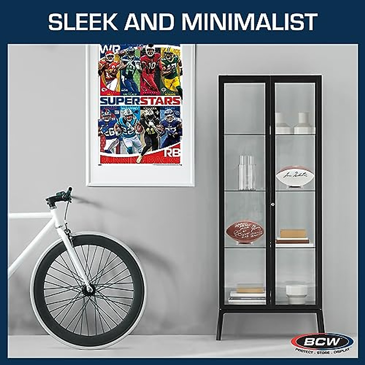 BCW Acrylic Basketball Stand Football Stand Soccer Ball Stand - Sleek Anti-Slip Design | Basketball, Soccer, Football Holders for Display | Football Display, Soccer Display & Basketball Display