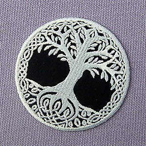 Yggdrasil The Tree of Life in Norse Patch Embroidered Badge Iron On Sew On Emblem