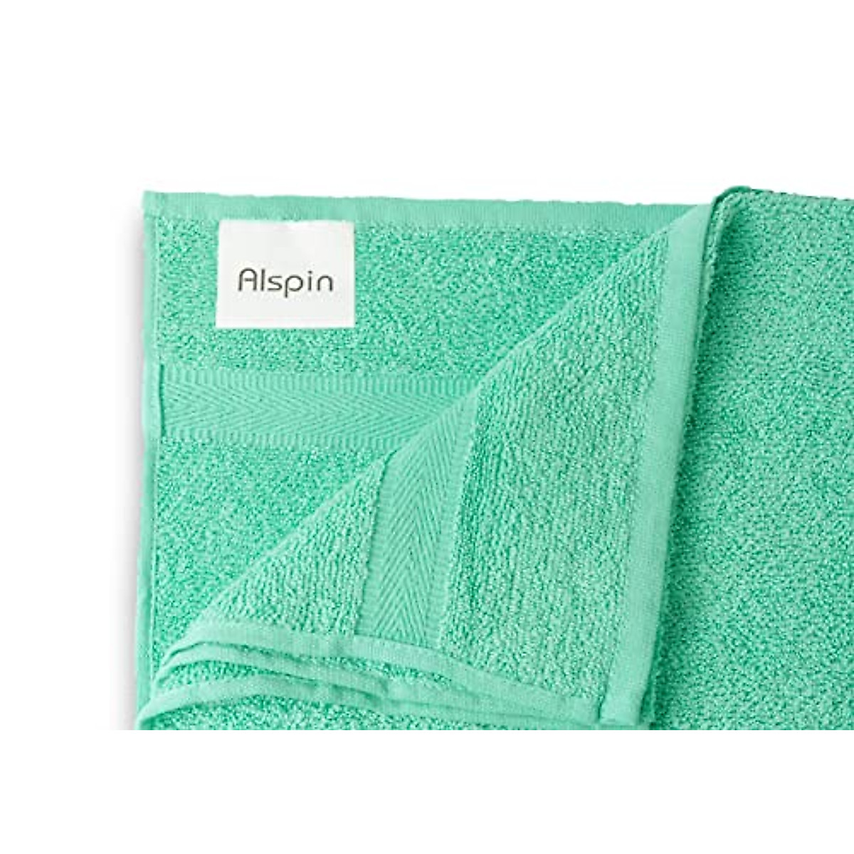 Alspin Cotton Bath Towels 6 Pack Cotton Towels,Teal Color ,24 x 48 Inches Towel for Pool, Spa, and Gym Lightweight and Highly Absorbent Swift Drying Towels