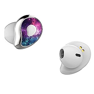 KENKUO Wireless Earbuds, Powerful Customized Sound and Premium Deep Bass, Built-in 4 Mic, Button Control, IPX6 Waterproof Bluetooth Earbuds, Earphones Compatible with Android & iPhone, Purple