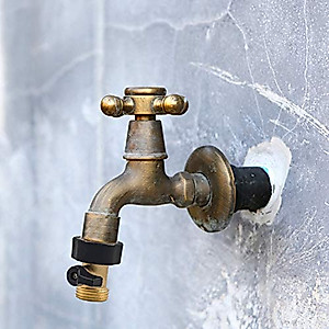 Hourleey Garden Hose Shut Off Valve, 2 Pack Heavy Duty 3/4 Inch Solid Garden Hose Shut Off Valve with 10 Extra Rubber Washers (Black)