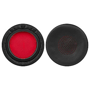 Geekria QuickFit Ear Pads Replacement for Plantronics Voyager Focus UC B825, Voyager Focus 2 UC, BLACKWIRE 5220 5210 7225, Backbeat Sense Headset Earpads, Ear Cups Cover Repair Parts (Black)