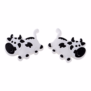 Simhoa 2Pcs/Set Shock Absorber Vibration Dampeners Damper for Tennis Squash Racquet, White Cow