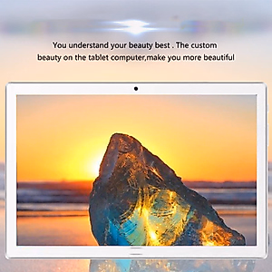 10.1 Inch HD Tablet Computer, 8-core IPS, High-definition Screen, WiFi, Bluetooth, Android Voice Call, Game Tablet, Support SIM Communication Function, Holiday Gift for Family (Silver)