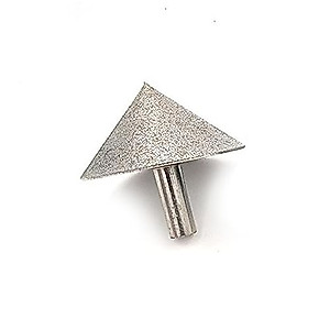 OSALADI Abrasive Stone Heads Alloy Grinder Drill Grinder Head Stone Grinding Tools Rotary Burrs Grinding Head Glass Stone Chamfering Tool Grinding Head Adamas Chamferer conical