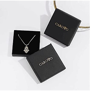 CAROVO Dainty Chunky Silver Toggle Necklace for Women Silver Filled Thick Toggle Clasp Necklace Link Chain Toggle Necklaces Minimalist Everyday Jewelry for Women