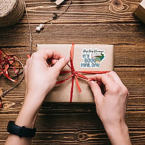 It’s Book Mail Day Stickers,Thank You Stickers,Handmade Stickers,Small Shop Stickers,Envelopes Stickers for Small Business, Online Retailers,Handmade Goods,500 Labels Per Roll