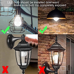 Motion Sensor Light Bulbs, PIR Movement Activated Dusk to Dawn Outdoor Light Bulb Auto on/off 12W (100Watt Equivalent) A19 E26 6000K Cool White for Front Door Porch Garage Basement Hallway 2Pack