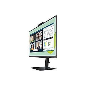 Samsung S40VA Series 24-Inch Computer Monitor, HDMI Monitor, 75Hz Monitor, IPS Monitor, Built-in Webcam, Built-in Speaker & Mic, FreeSync Premium (LS24A400VENXZA)