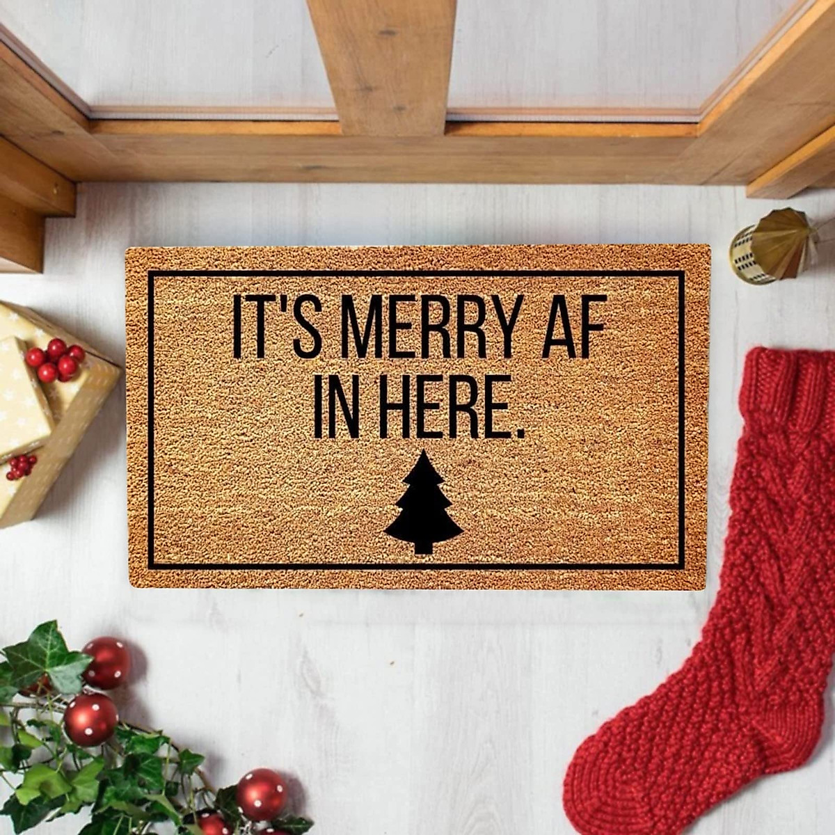 TUNKENCE Entrance Doormat Durable Front Welcome Mat Door Matts Outdoors Door Front Fluffy Carpet Bathroom Lobby Fluffy Floor Mat for Home Indoor Farmhouse Funny Kitchen Rugs Patio, 16x24Inch