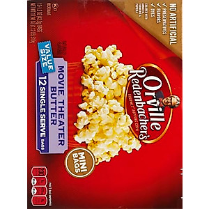 Orville Redenbachers Gourmet Popcorn Movie Theater Butter 12 Ct. Mini (Pack of 2)