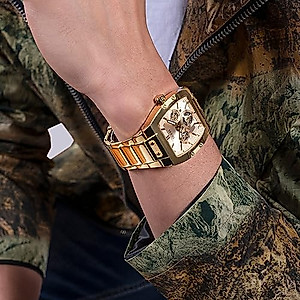 GUESS Men's 43mm Watch - Gold Tone Strap Champagne Dial Gold Tone Case