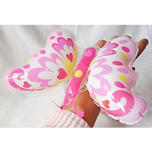Henbrandt New Inflatable Butterfly Toy On Wrist Band Bracelet Hb