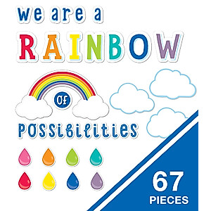 Schoolgirl Style - Hello Sunshine | We Are a Rainbow of Possibilities Bulletin Board Set