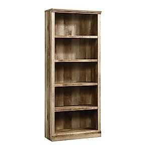 Sauder East Canyon 5 Shelf Bookcase, Craftsman Oak finish