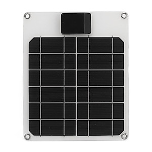 Solar Panel, Monocrystalline Solar Power Generator Panel High Efficiency Weather Resistant for RV (White)