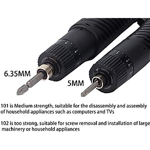 MXBAOHENG Electric Screwdriver Sets Torque Adjustable Drill Tool Applicable Batch Head 5mm 110-220V (BSD-101)