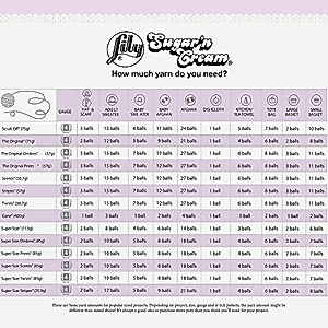 Lily Sugar'N Cream Super Size Hippi Yarn - 6 Pack of 85g/3oz - Cotton - 4 Medium (Worsted) - 150 Yards - Knitting/Crochet