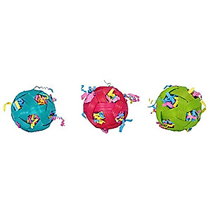 Bonka Bird Toys 1237 Three Natural Stuffed Bamboo Two Inch Balls Foot Talon Craft Part Bird Toys Conures Cockatiels Parakeets and Other Similar Birds