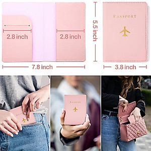 Passport Holder,Passport and Vaccine Card Holder Combo,Passport Holder With Vaccine Card Slot,Travel Essentials,Passport Cover,Passport Case,Passport Wallet,Travel Document Organizer,Travel Gifts