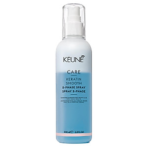 Keune Care Keratin Smooth 2-Phase Spray, Smoothing & Strengthening Leave-In Conditioner for Smoother Hair, 6.8 Fl Oz