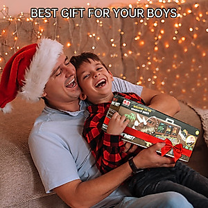 Smadool Dinosaur Toy Truck for Kids, Dinosaur Transport Truck Toy with Sounds Lights Pull Back Car Toys Dinosaur Toys Car for Kids 3-5 with Track Launcher Dinosaur Scene Kids Toys for Boy Girl