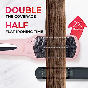 TYMO Rota Automatic Curling Iron 1 Inch + TYMO Ionic Hair Straightener Brush for fast hair styling