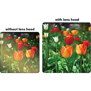 62mm Pro Series Hard Tulip Lens Hood For Tamron AF18-270mm f/3.5-6.3 Di II VC PZD AF Lens,