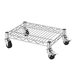DormCo Suprima Rolling Compact Refrigerator Rack - Carbon Steel