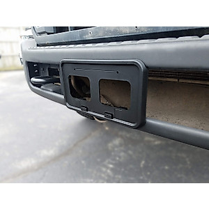 Red Hound Auto Front License Plate Bumper Mounting Bracket Compatible with Ford Super Duty (F-250, F-350, F-450, F-550) 2011-2016