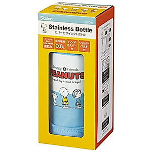 Skater KSTCH6-A Snoopy Two-Tone Water Bottle, 20.3 fl oz (600 ml), Cover Included