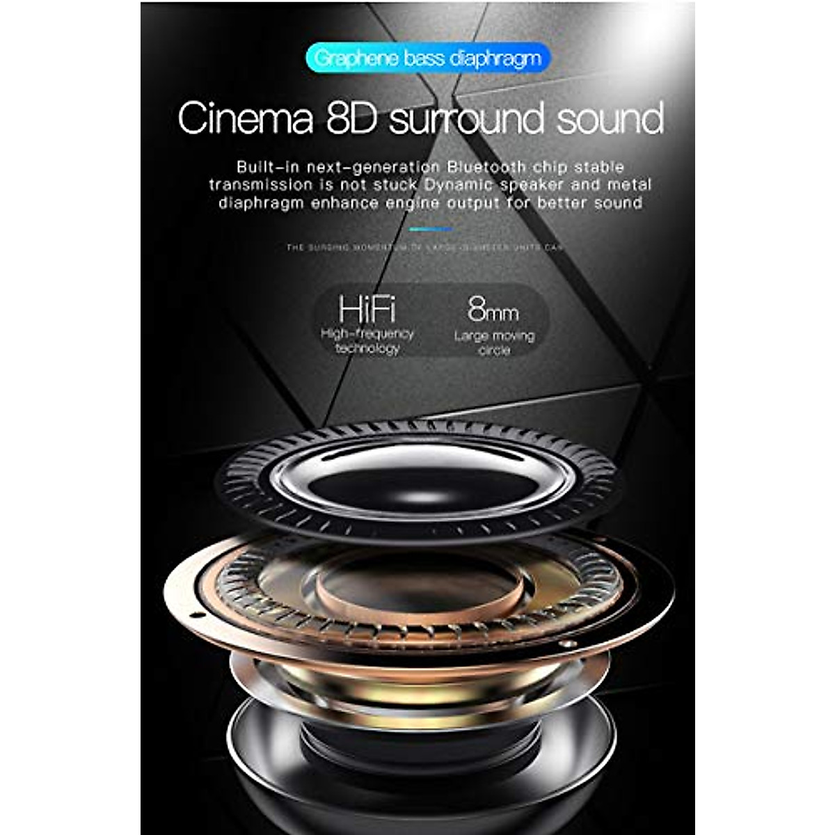 Amazing 7 LED Bluetooth Headphones with 8Hours Playtime, Wireless Headsets Over Ear, Hi-Fi Stereo, Multi-Colored Breathing Led, Built-in Mic, Snug Fit Earphones for Game Video DJ (White)