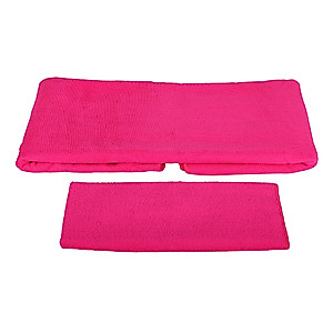 BalanceFrom 7-Piece Home Gym Yoga Set with 1-Inch Thick Yoga Mat, 2 Yoga Blocks, Mat Towel, Hand Towel, Stretch Strap & Knee Pad, Pink