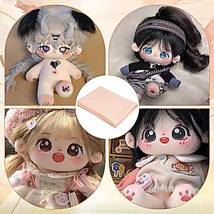 FINGERINSPIRE Skin Tone Fabric 39.4x59.1inch Bisque-Colored Skin Fabric for Doll Making, Polyester Glossy Doll Skin Fabric Cloth Doll Skin Color Fabric for DIY Handmade Crafting