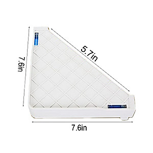 Machine Stand Adjustable Appliance Stand Refrigerator Pedestal Stand Length/Width 17"-25" Wine Cooler Stand Pedestal for Dishwasher Heavy Furniture, Anti-rust, White (Legs:10",4Legs)