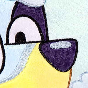 Jay Franco Bluey Shaped Decorative Pillow - Kids Super Soft Throw Plush Pillow - Measures 13 Inches (Official Bluey Product)