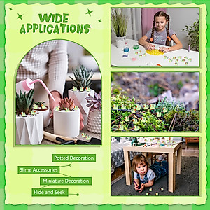 Glimin 500 Pcs Luminous Mini Resin Ducks Tiny Glow in The Dark Ducks Miniature Ducks Small Ornament Decoration for Home School Micro Garden Landscape Aquarium Ornament Dollhouse Accessories(Green)