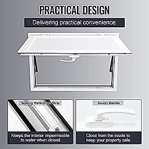 Concession Stand Serving Window Door - Concession Awning Door for Food Trucks *Glass Not Included,36''W X 24''H