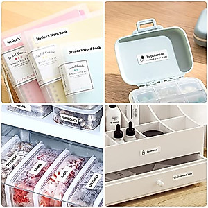 NIIMBOT D110 Thermal Label Makers with 1 Roll Tape, Portable Mini Wireless Bluetooth Sticker Printer for Home Office School Use, Mobile Phone Editable, Printable Width 0.47 inch, White