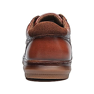 Arkbird Men's Fashion Casual Sneaker Shoes - Embossed Yellow Brown Leather Comfortable Daily Walking Shoe for Men